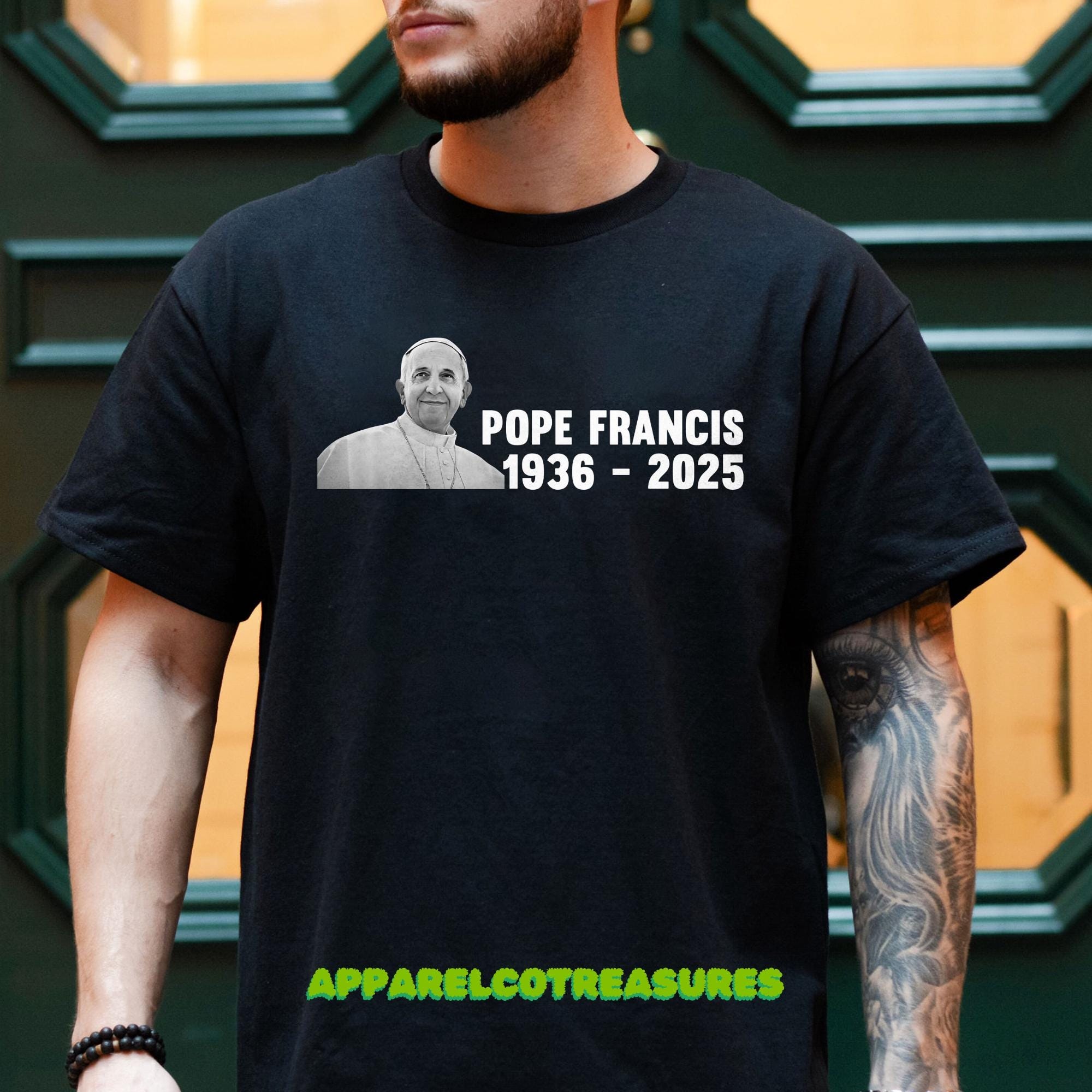 Pray For Pope Francis T-Shirt In Loving Memory Top, Motivational ...