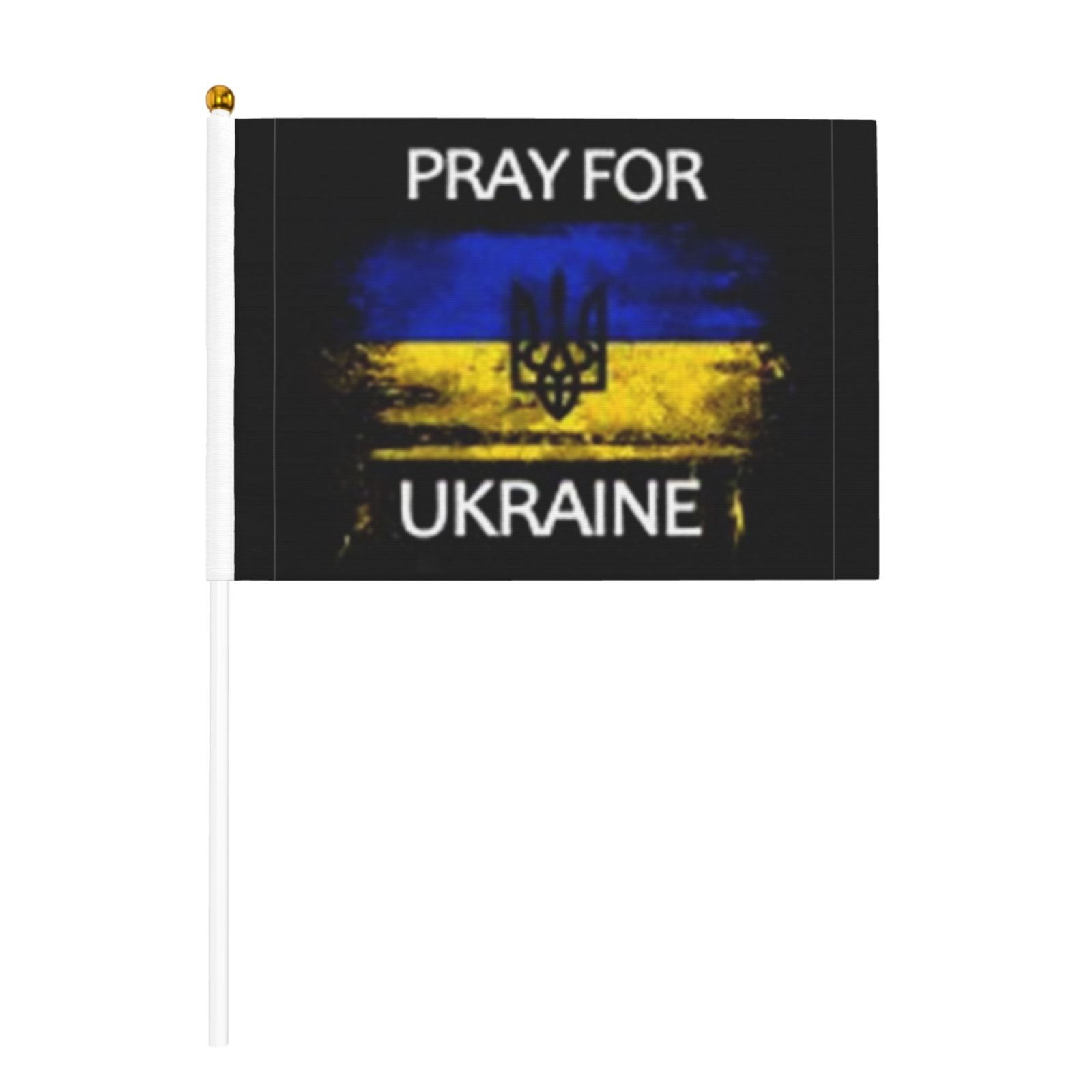 Pray For U-kraine Flag Small Mini Hand Held Flags Small Miniature Flags ...