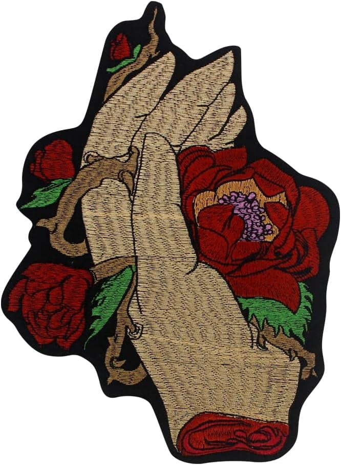 Pray Hands Blessed Patches Religious Embroidery Applique Motif Iron on ...