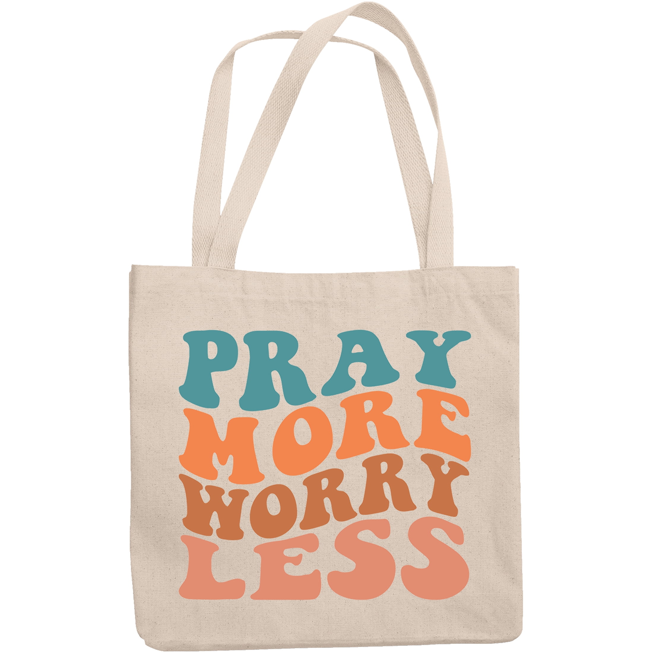 Pray More, Worry Less, Inspirational Quote About Prayer, Groovy Retro ...