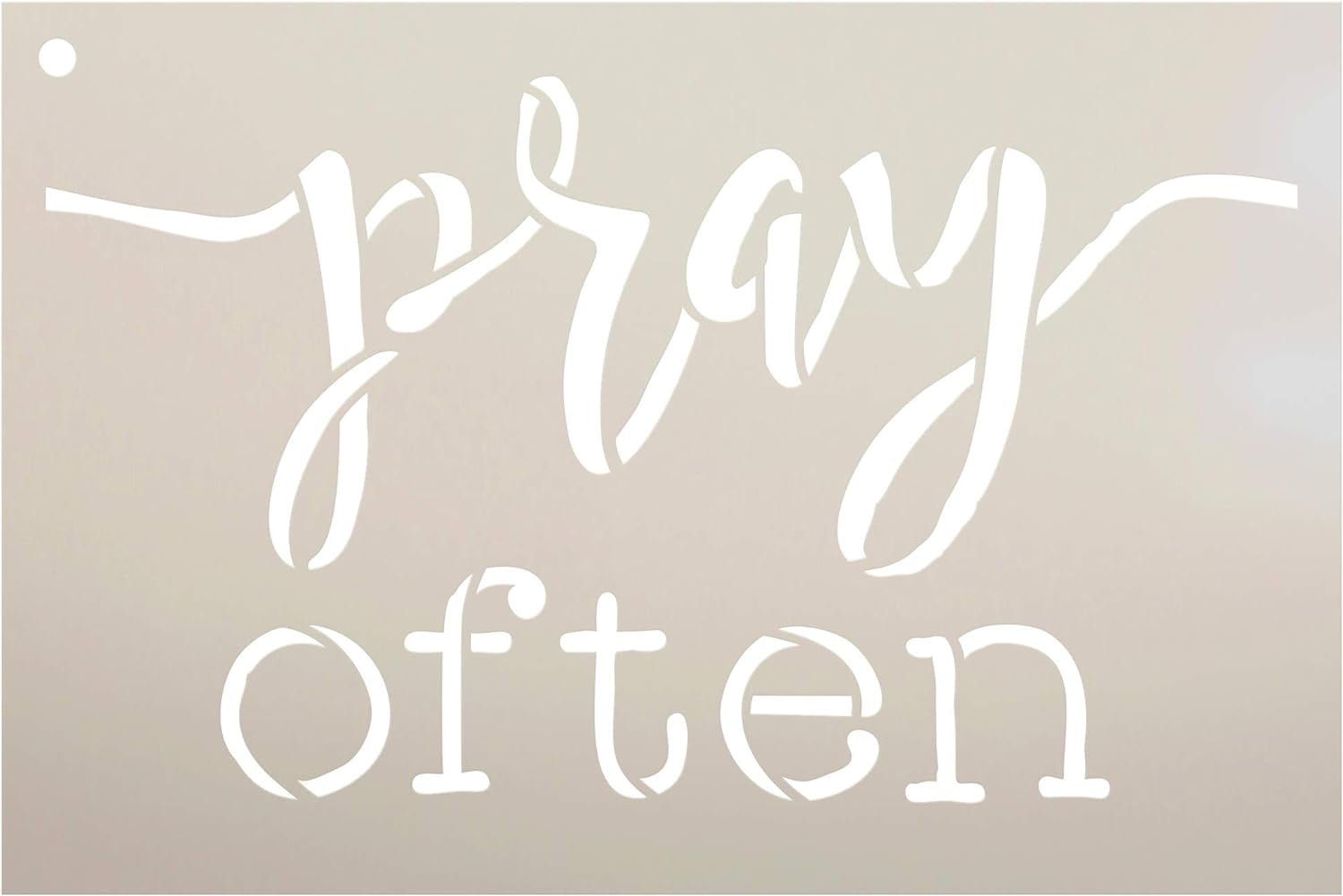 Pray Often Stencil By | Reusable Mylar Template | Use To Paint Wood ...