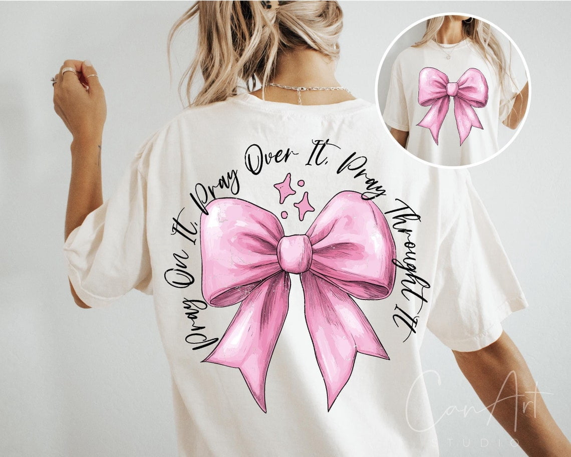 Pray On It Png Digital Download, Pink Coquette Aesthetic Printable Art ...