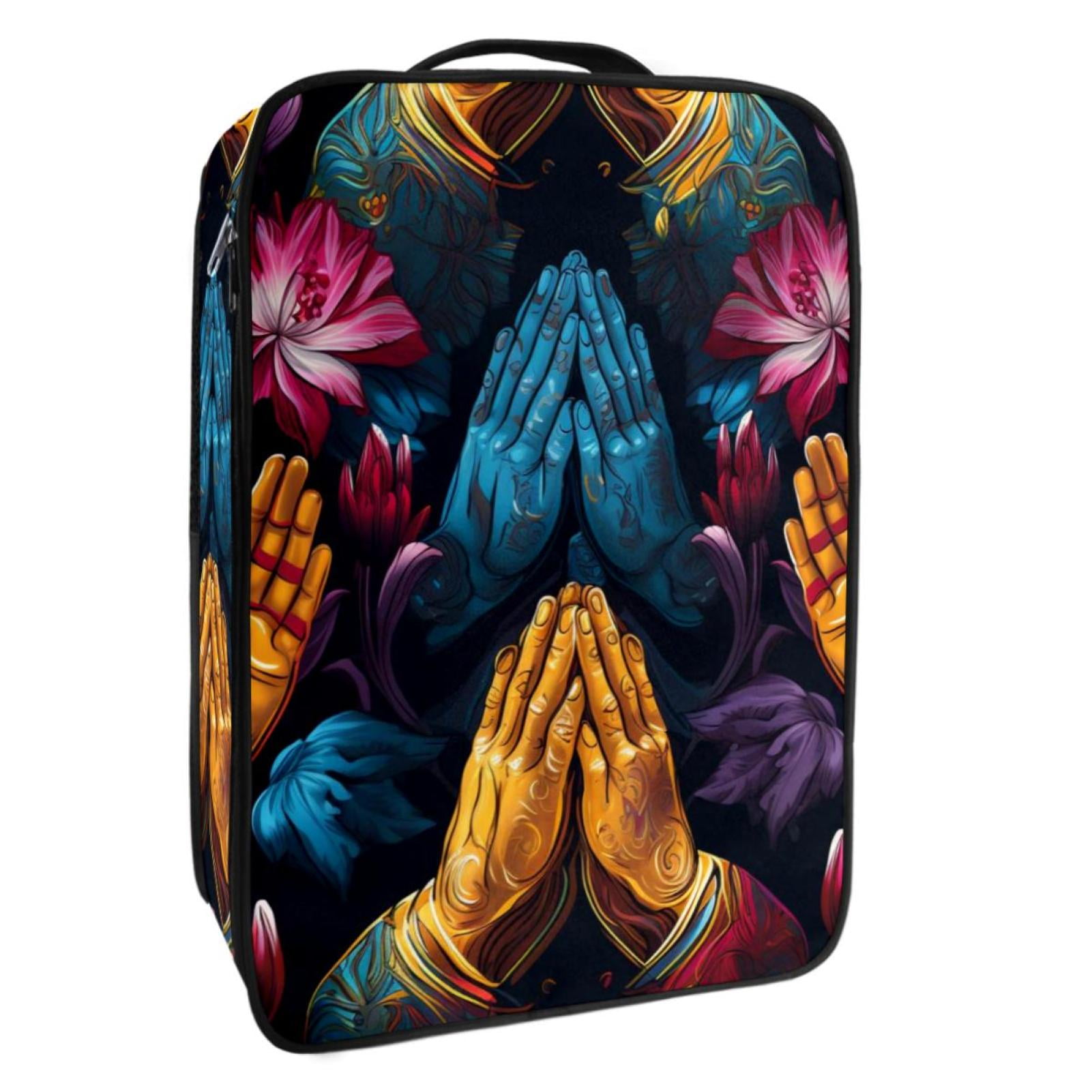 Pray Polyester Shoe Box Organizer, 23x31cm/9x12in Storage Container for ...