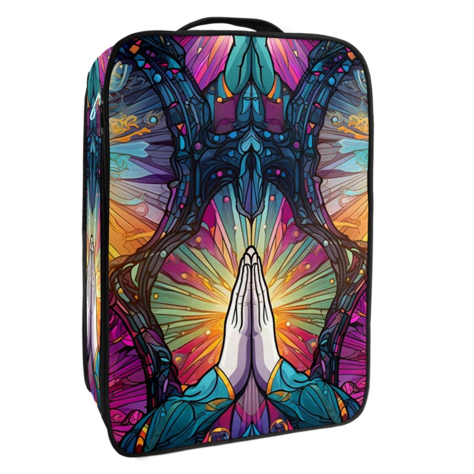 Pray Polyester Shoe Storage Box - 23x31cm/9x12in Shoe Organizer ...