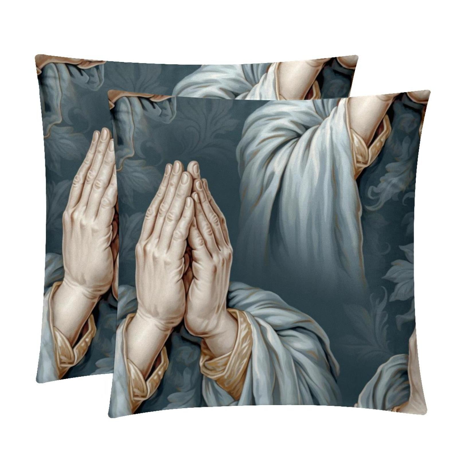 Pray Throw Pillow Covers Set of 2 with Unique Patterns | Chair Pillow ...