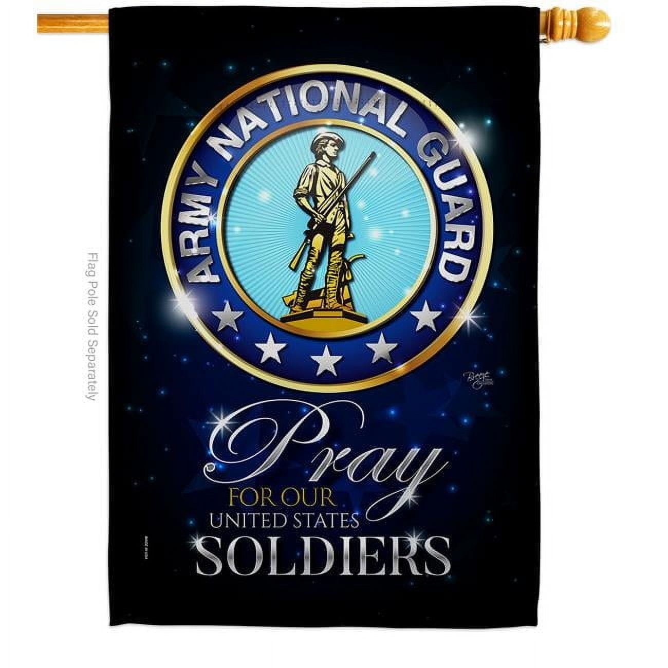 Pray United States Soldiers Armed Forces National Guard Double-Sided ...