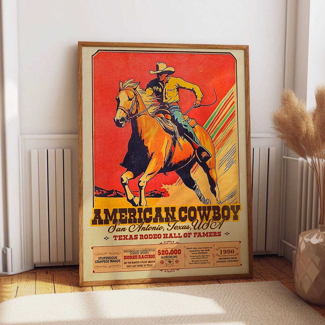 American San Antonio Rodeo Poster – Texas Rodeo Hall Of Famers Wall Art ...