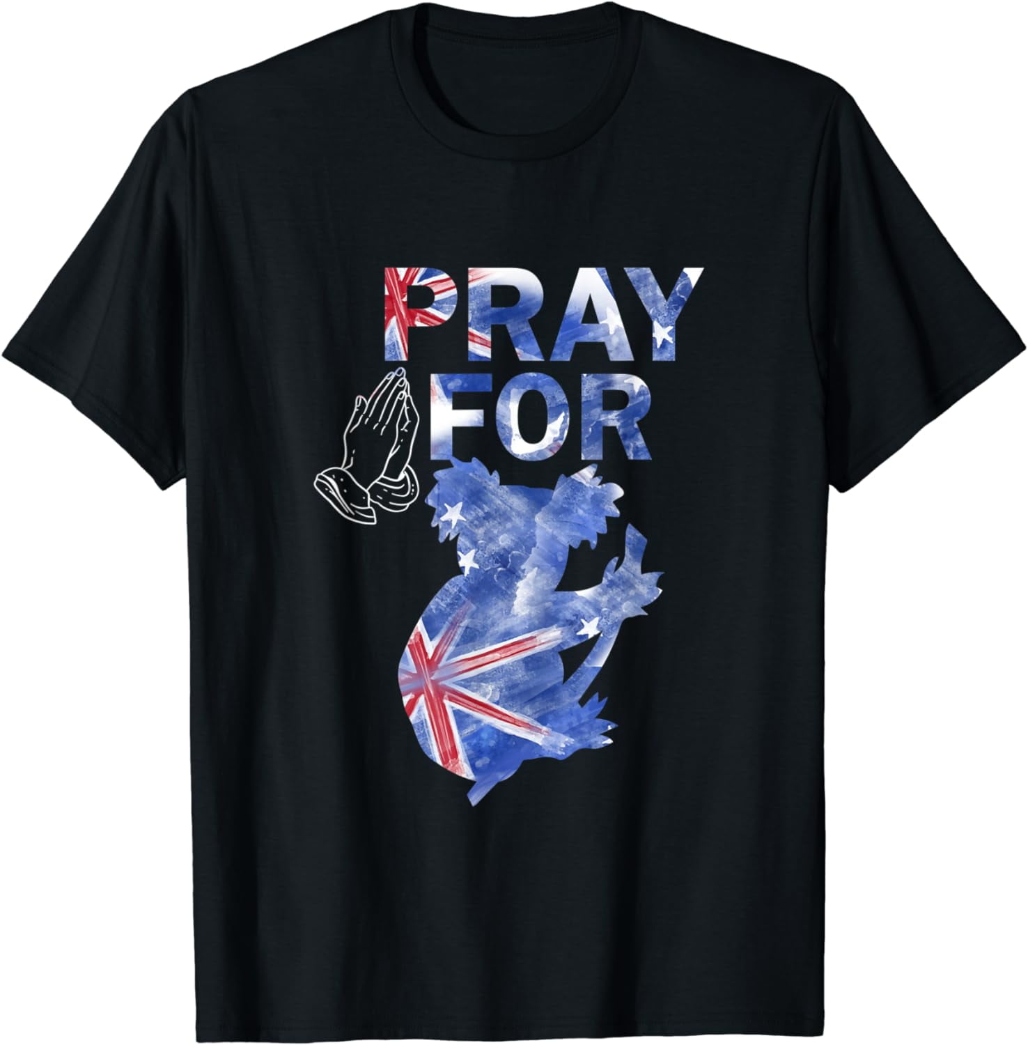 Pray for Australia Rain Save Koala Australian Animals People T-Shirt ...