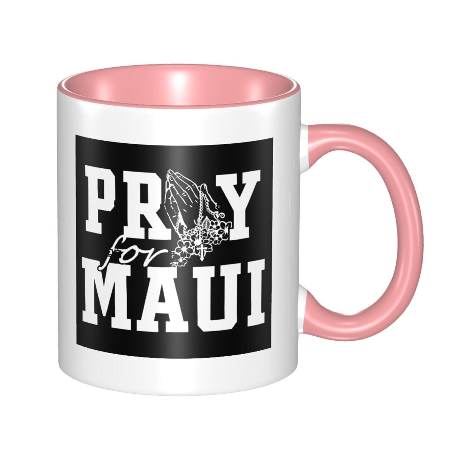 Pray for Maui Hawaii Classic Coffee Mugs Stylish Ceramic Cup with ...