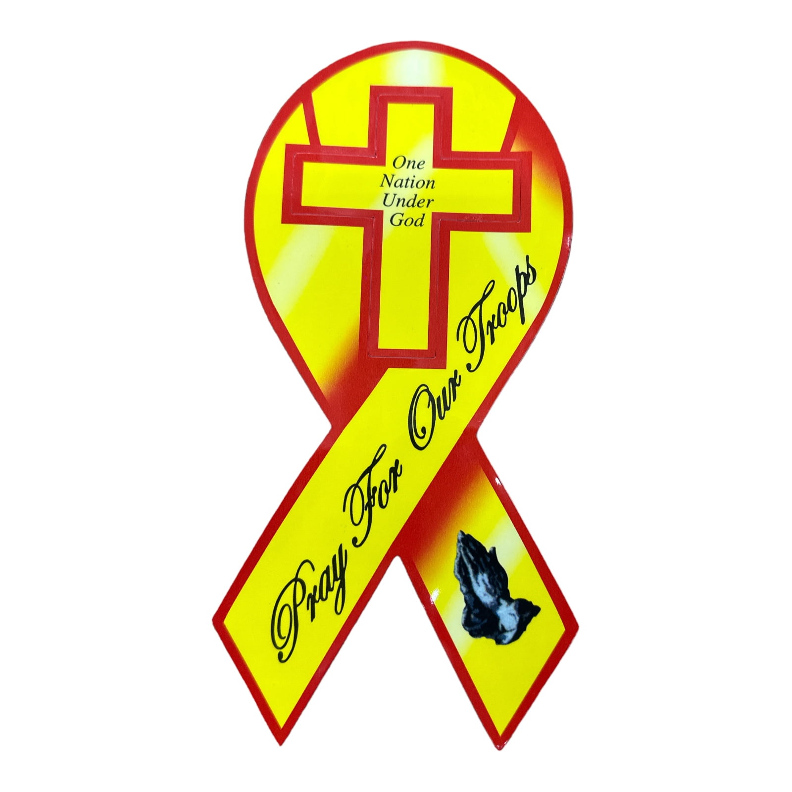 Pray for Our Troops One Nation Under God Magnet (8" x 4") - Walmart.com