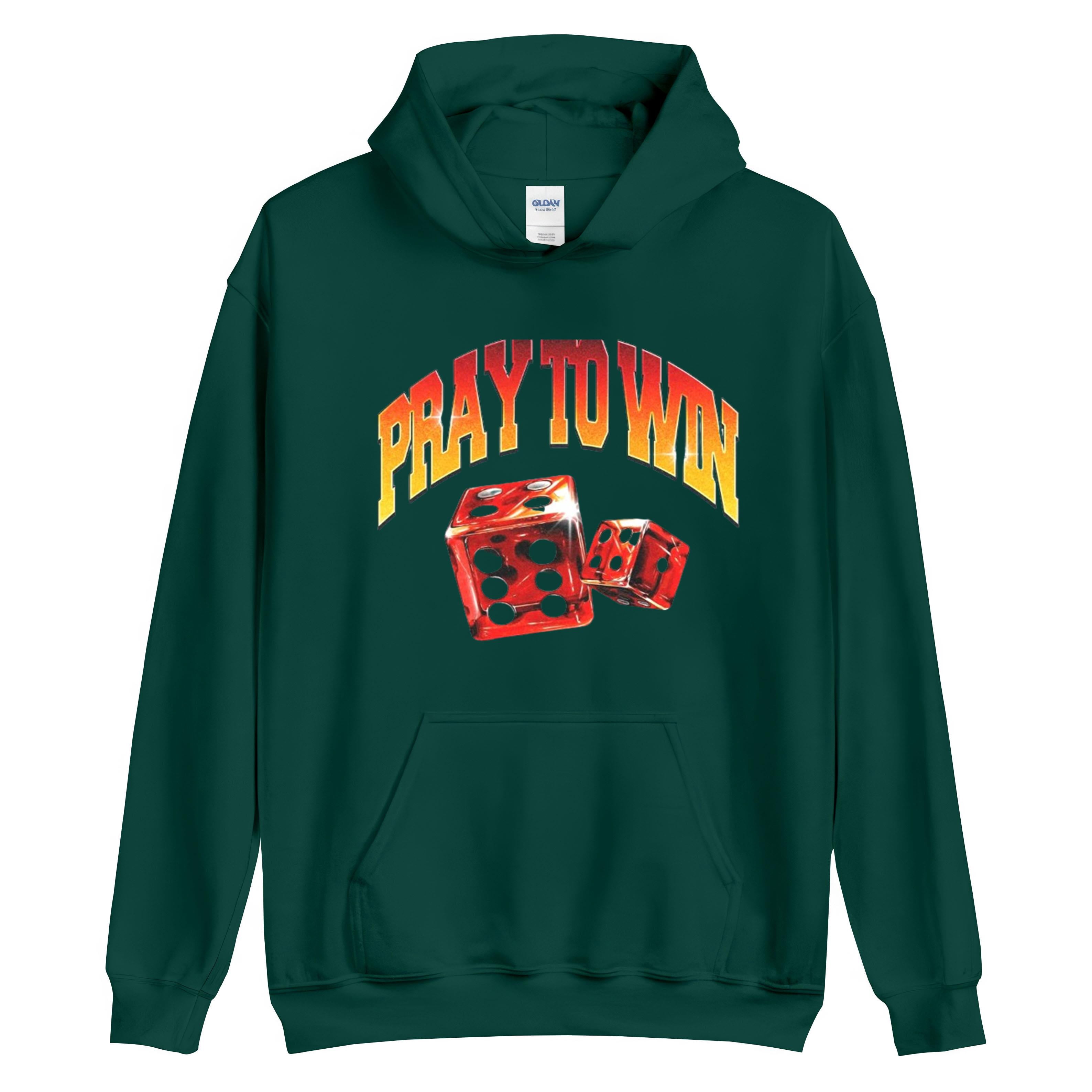 Pray to Win Trust God Will Provide Graphic Tee Dice Motivational Shirt ...