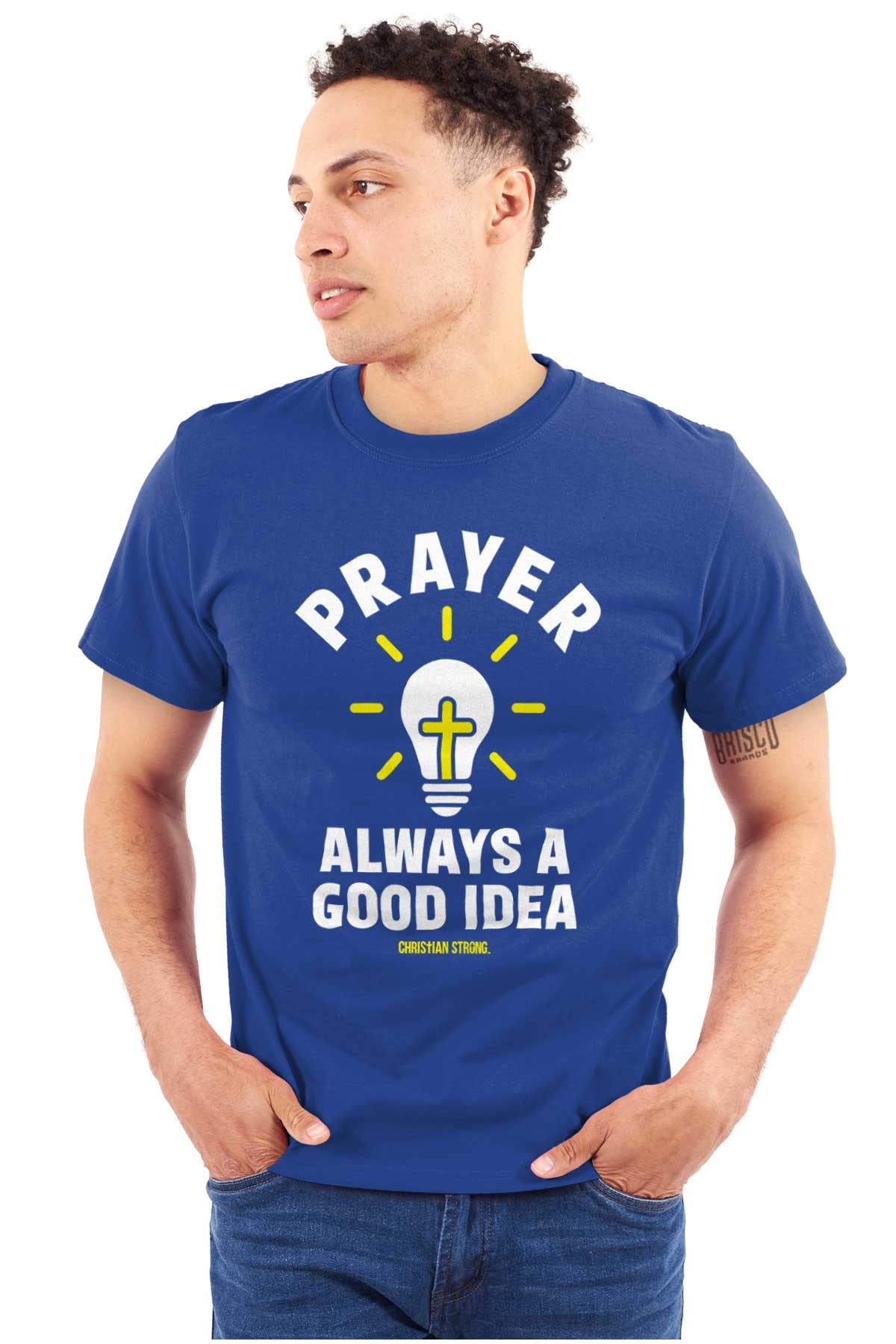 Prayer Always A Good Idea Religion Unisex Plus Size Graphic Tee Brisco ...