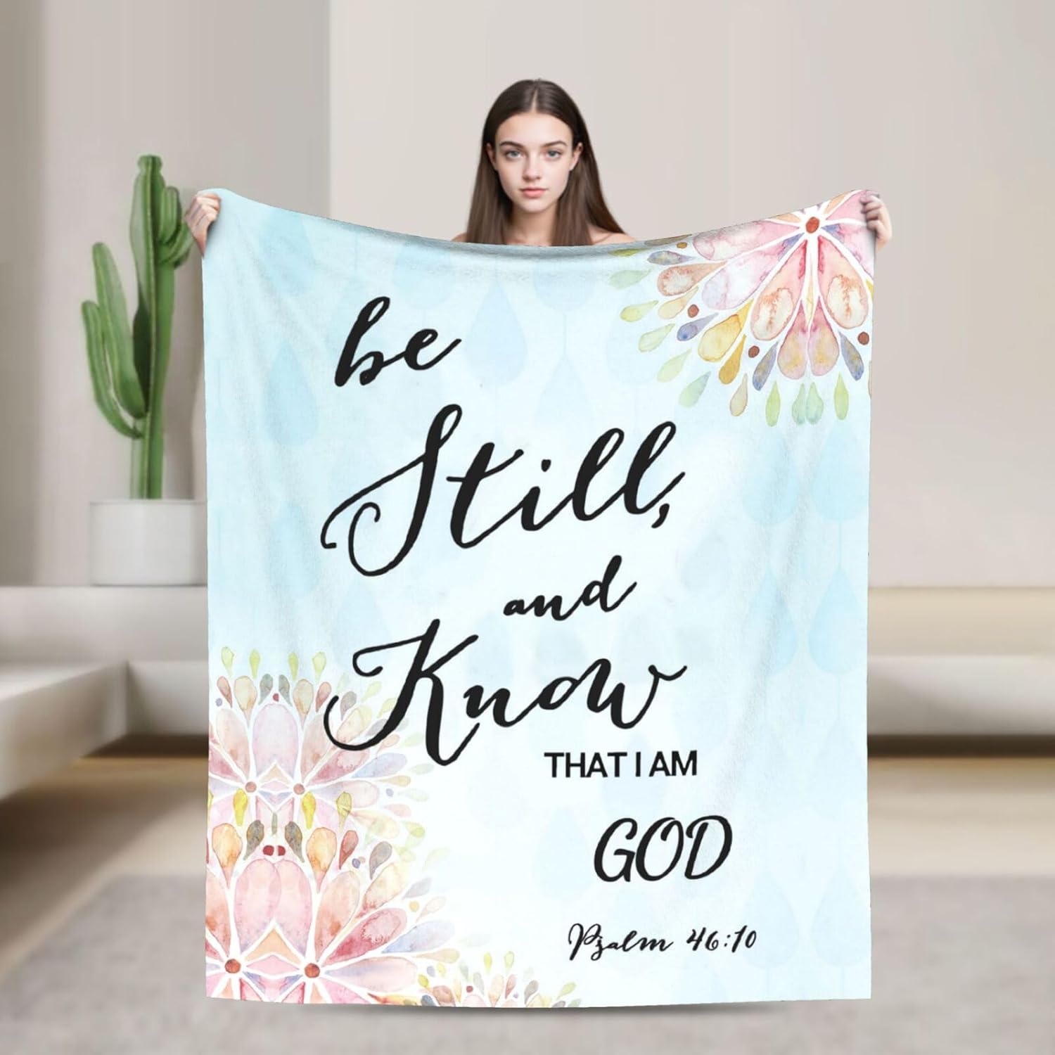 Prayer Blanket Gifts Be Still and Know That I Am God Blankets ...