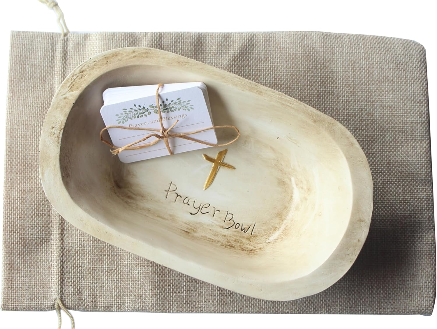 Prayer Bowl with Prayer Cards Blessing Bowls Cross Religious gifts ...