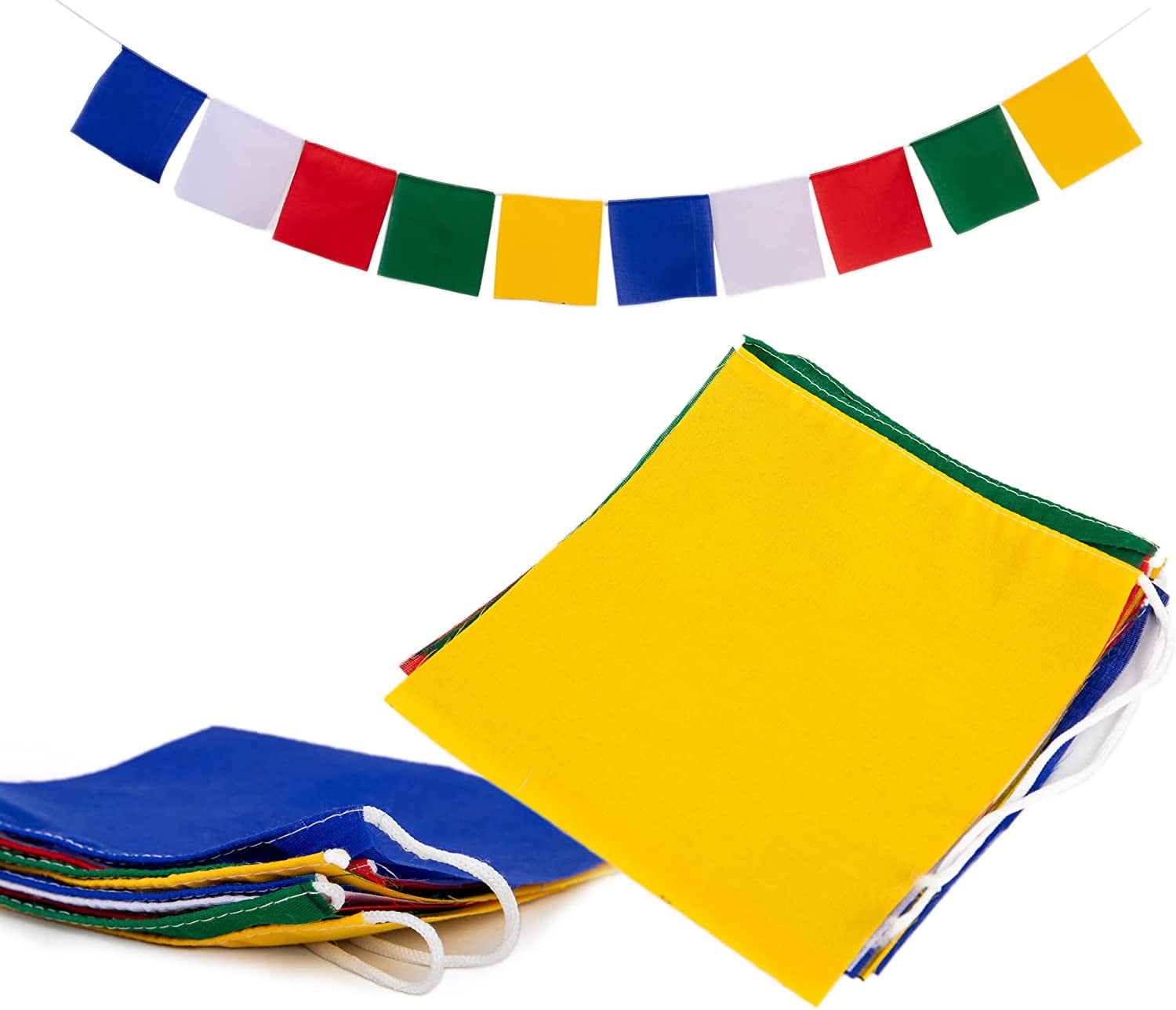 Prayer Flags Blank Set of 10 Five Tibetan Colors – Yellow, White, Blue ...