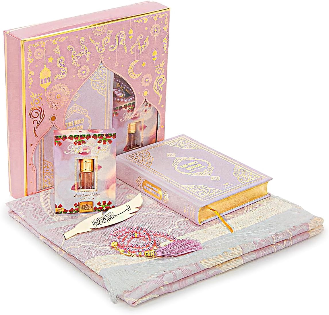 Prayer Gift Set for Hajj and Umrah, Muslim Prayer Rug, Prayer Mat ...