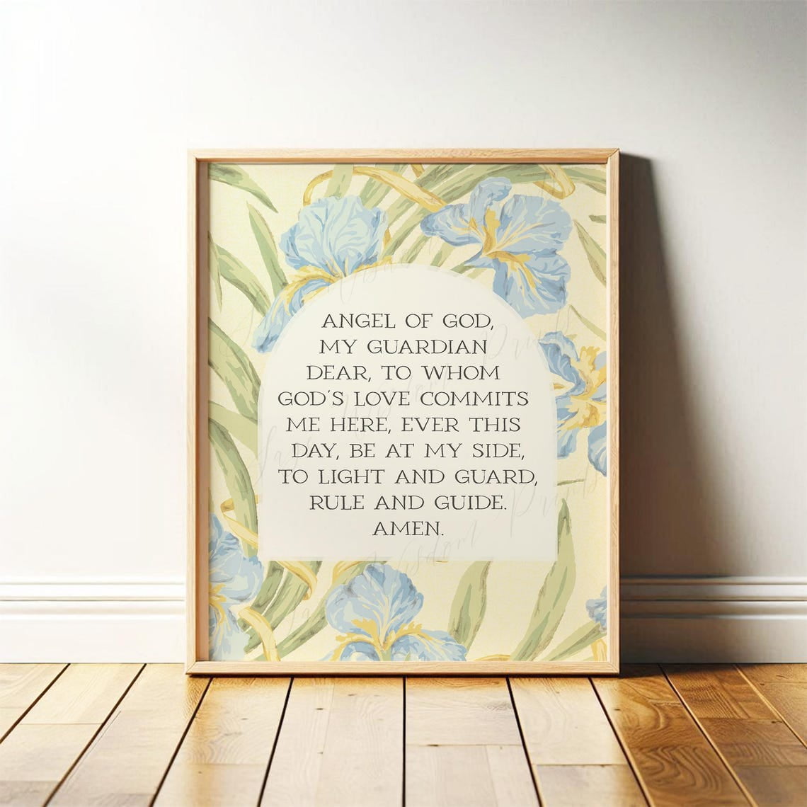 Prayer To Your Guardian Angel Print, Christian Wall Art, Catholic Decor ...