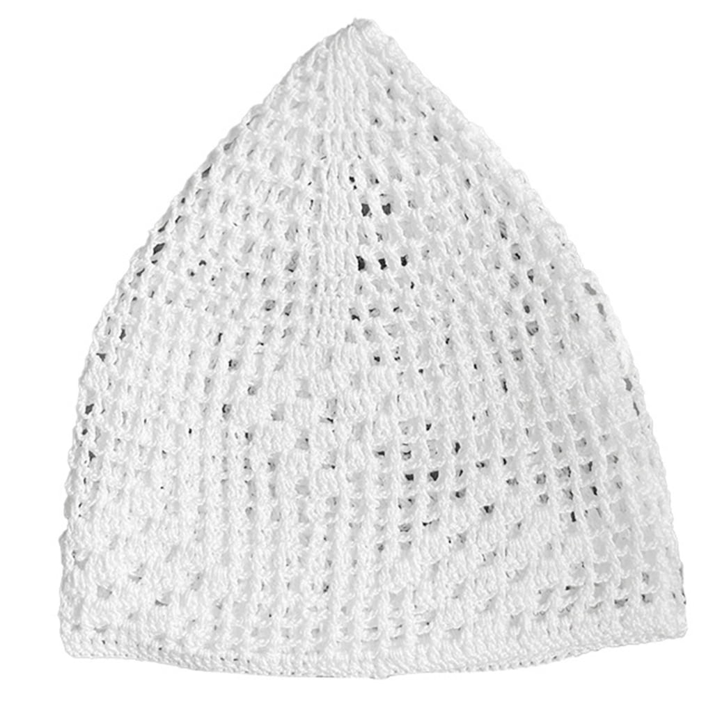 Prayer Hat Men Knitted Islamic Beanies Hat Arabian Turban Round Kufi ...