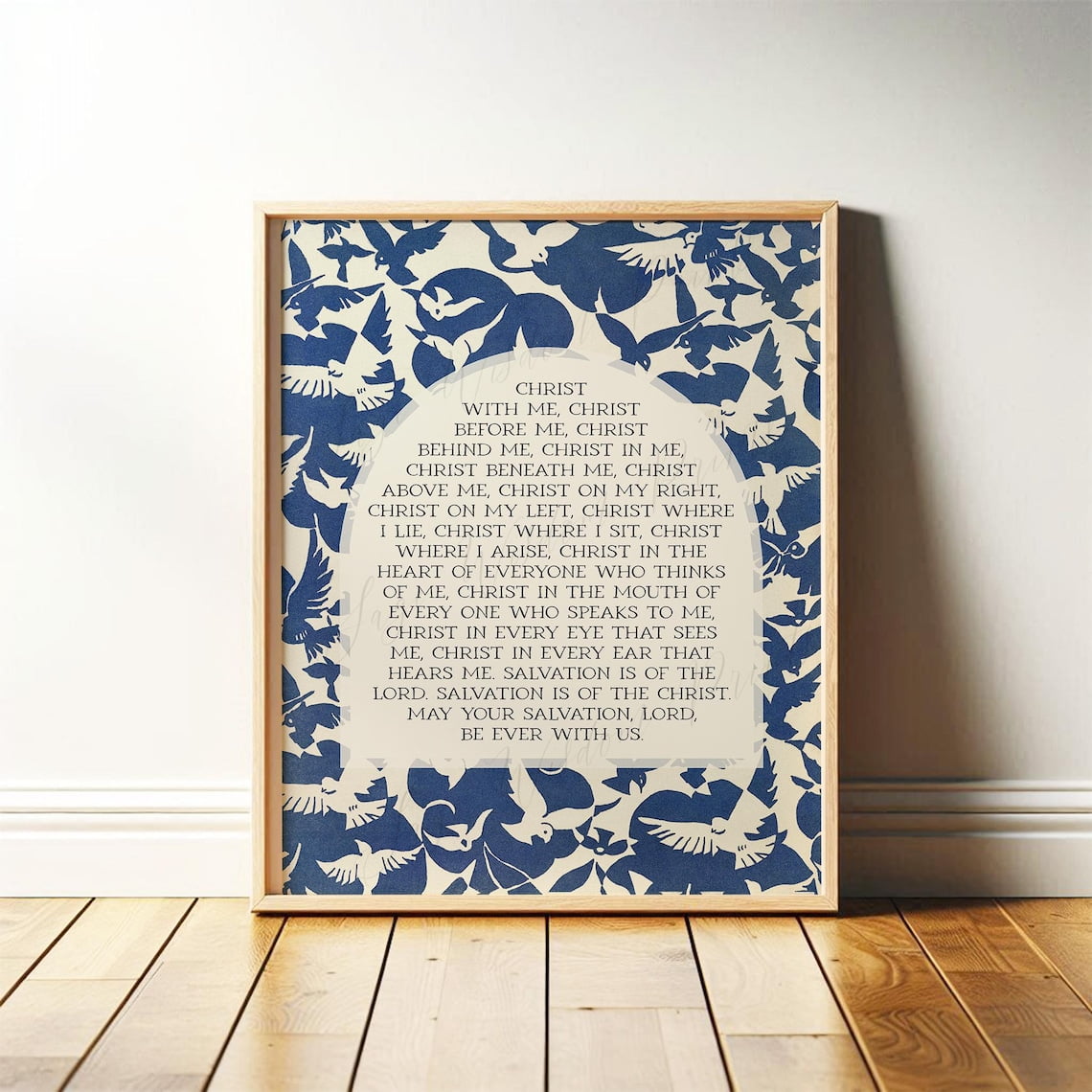 Prayer Of St Patrick: "Christ Be With Me", Irish, Catholic Decor ...