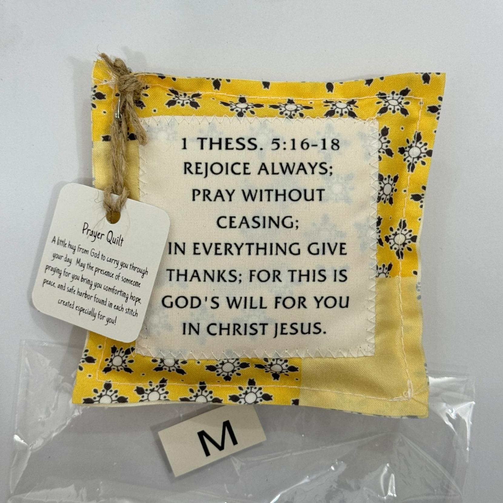 Prayer Quilt with Cross Inside, 2025 Handmade Sew Individually Colorful ...