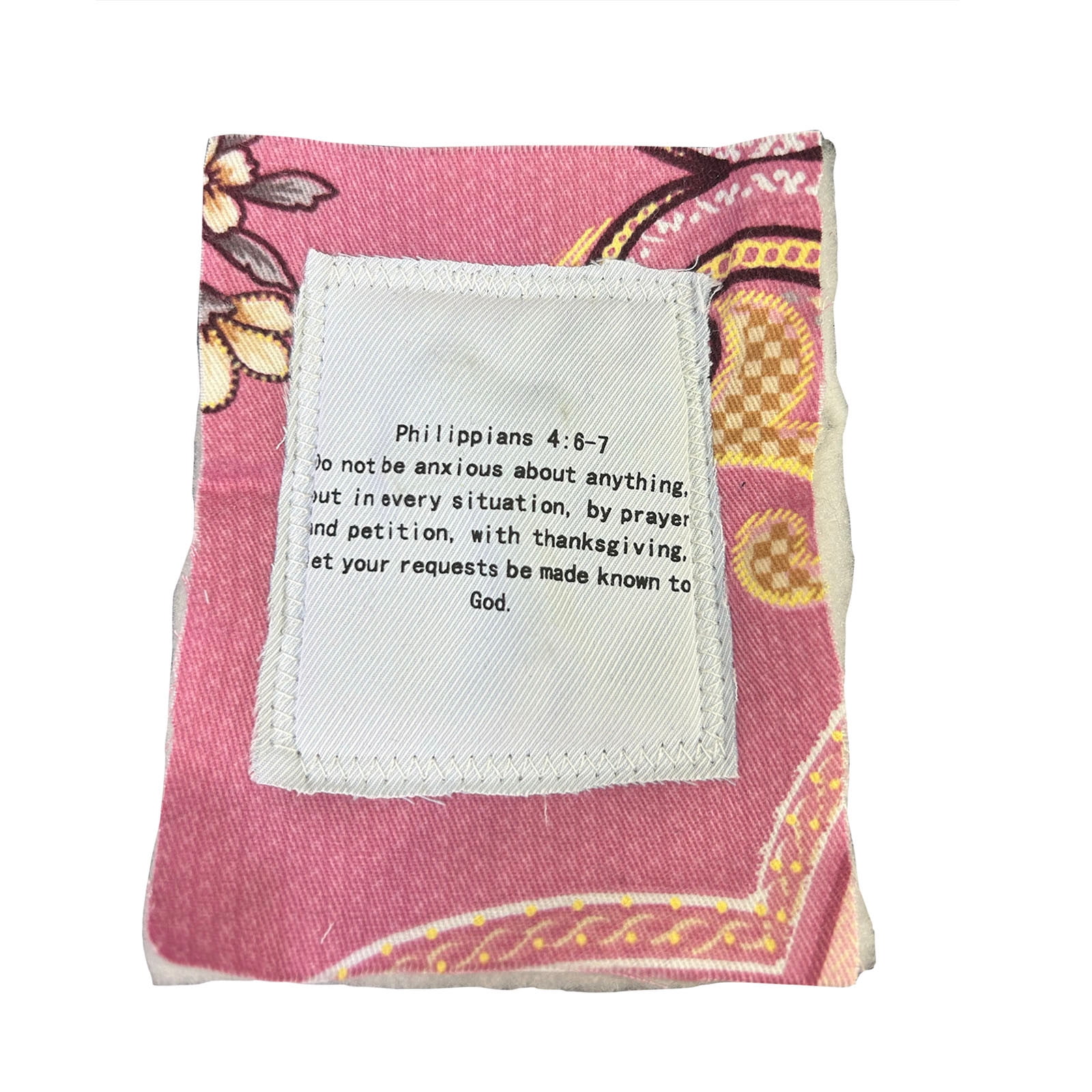 Prayer Quilt with Cross Inside 3.9"x3.9"Handmade Sew Individually ...