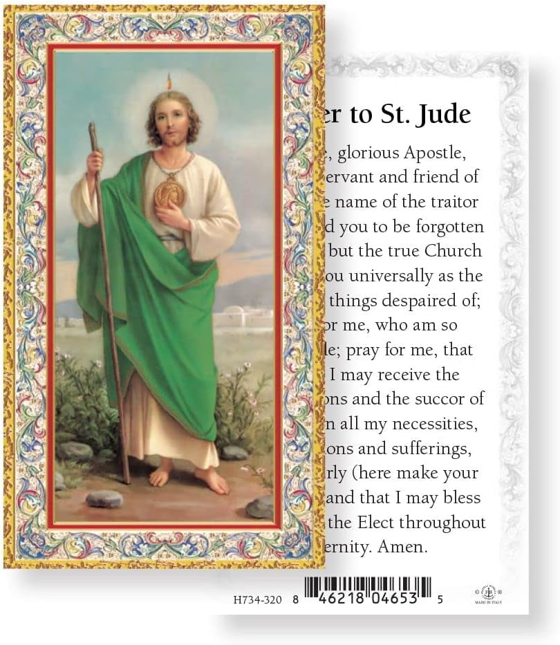 Prayer To St. Jude Stamped Paper Holy Cards, 100-Count Value Pack ...