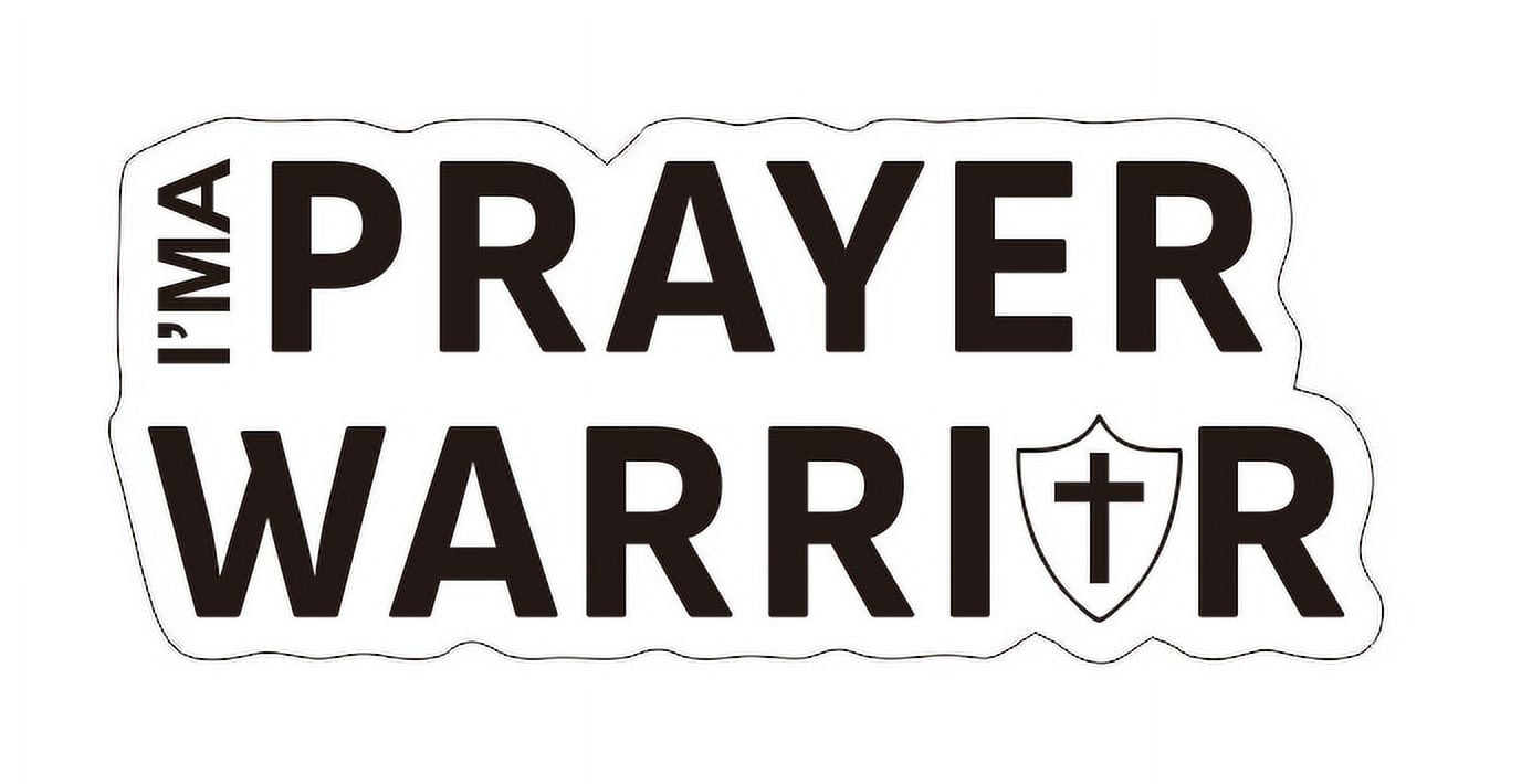 Prayer Warrior Vinyl Car Decal, Pray Scripture Religious Faith ...