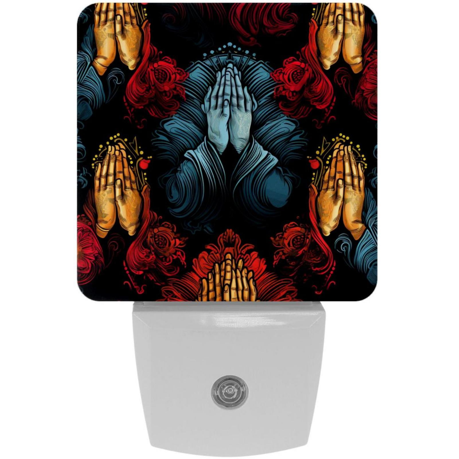 Prayer hands LED Square Night Lights for Bedroom and Living Room ...