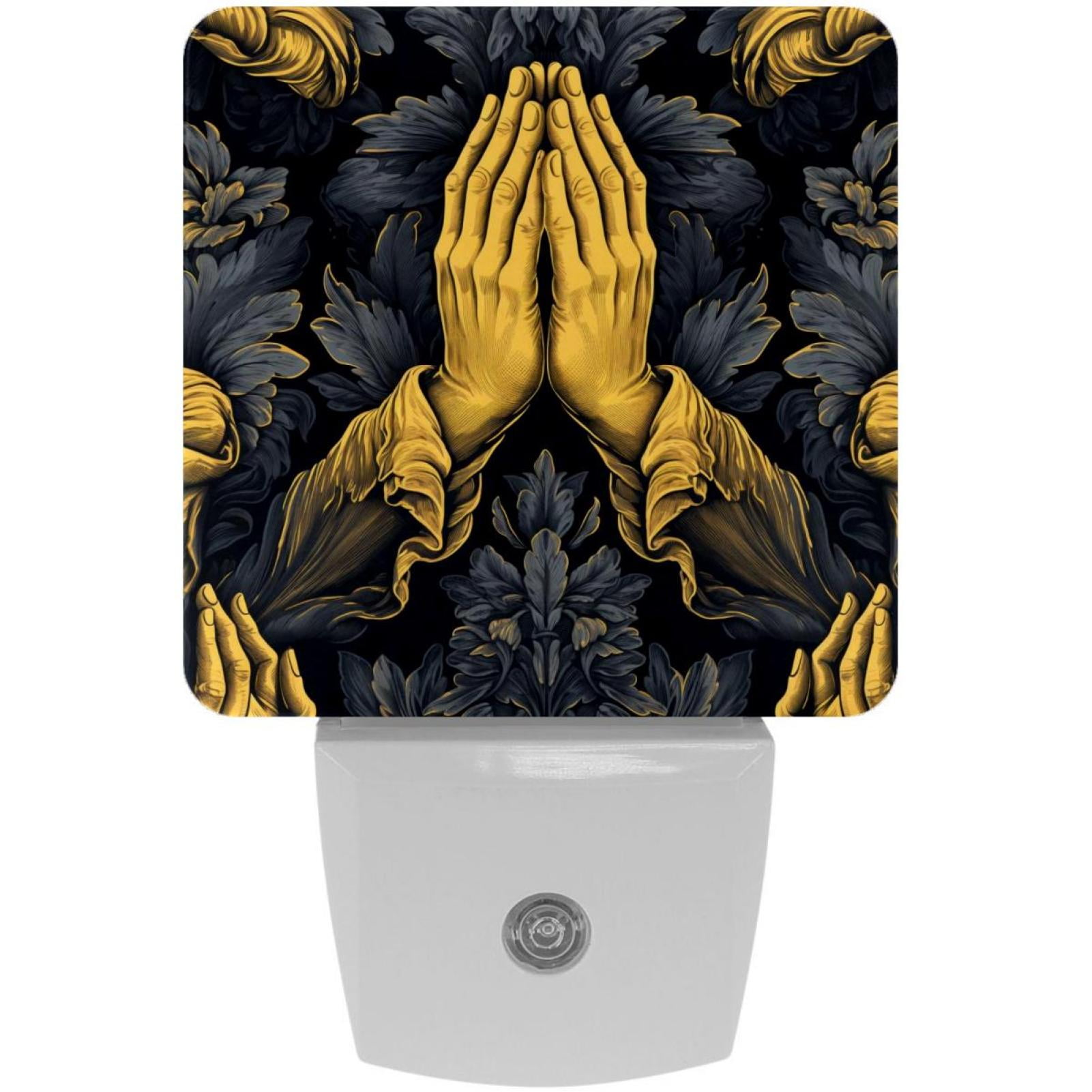 Prayer hands LED Square Night Lights - Energy Efficient Plug-in Wall ...