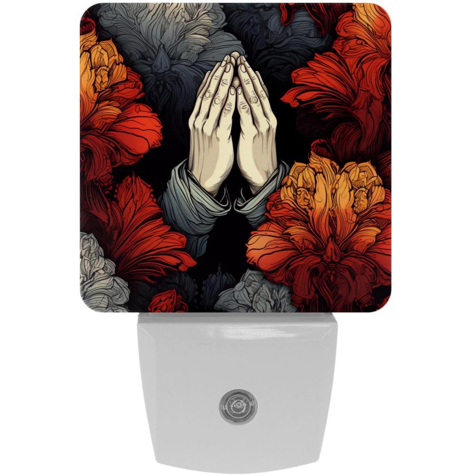 Prayer hands LED Square Night Lights - Illuminating Your Space with ...