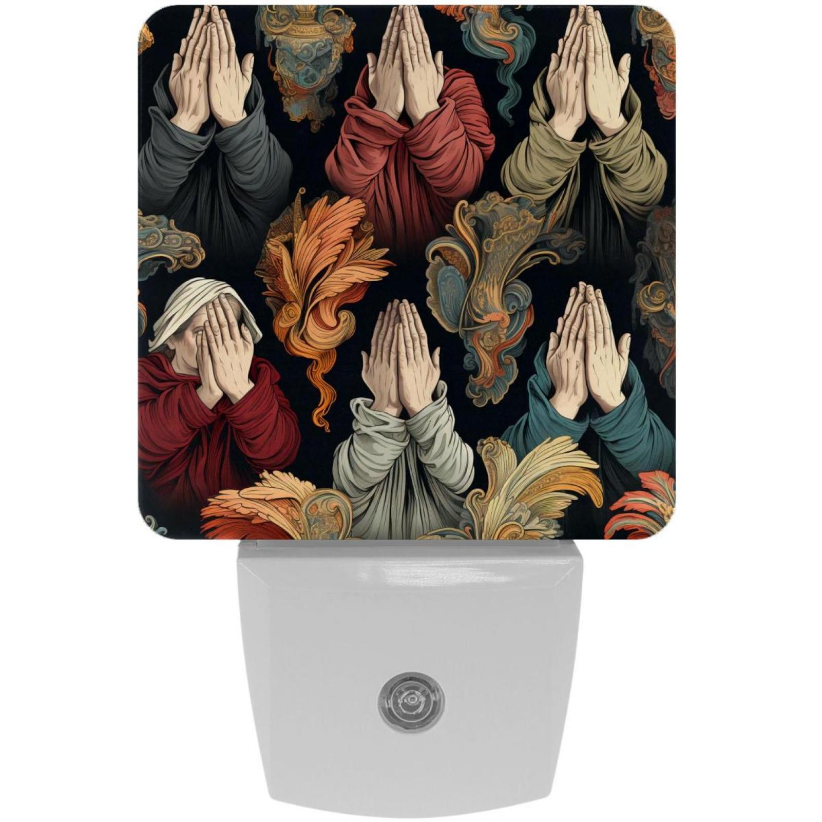 Prayer hands LED Square Night Lights - Small and Bright Illumination ...