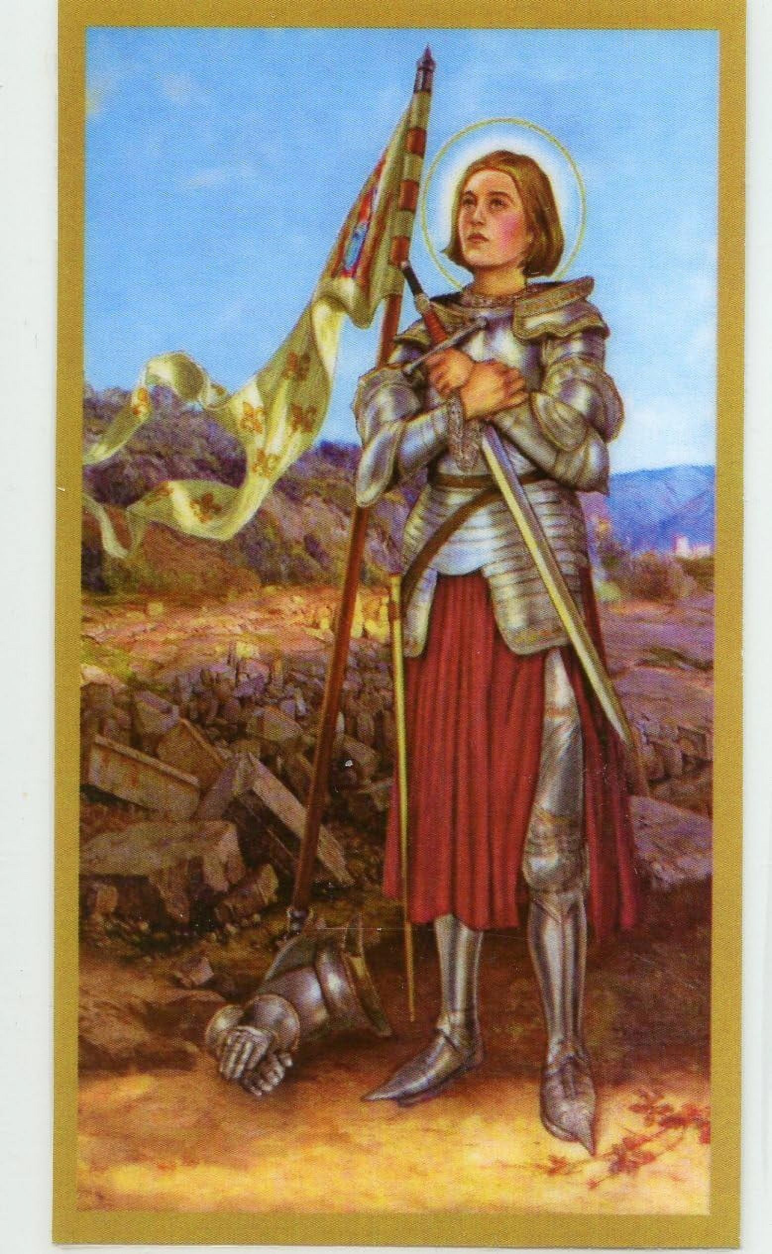 Prayer to Saint Joan of Arc U - Laminated holy card - Pack of 25 ...