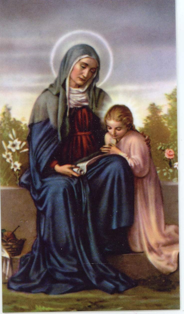 Prayer to St. Anne holy card - laminated - Pack of 25 - Walmart.com