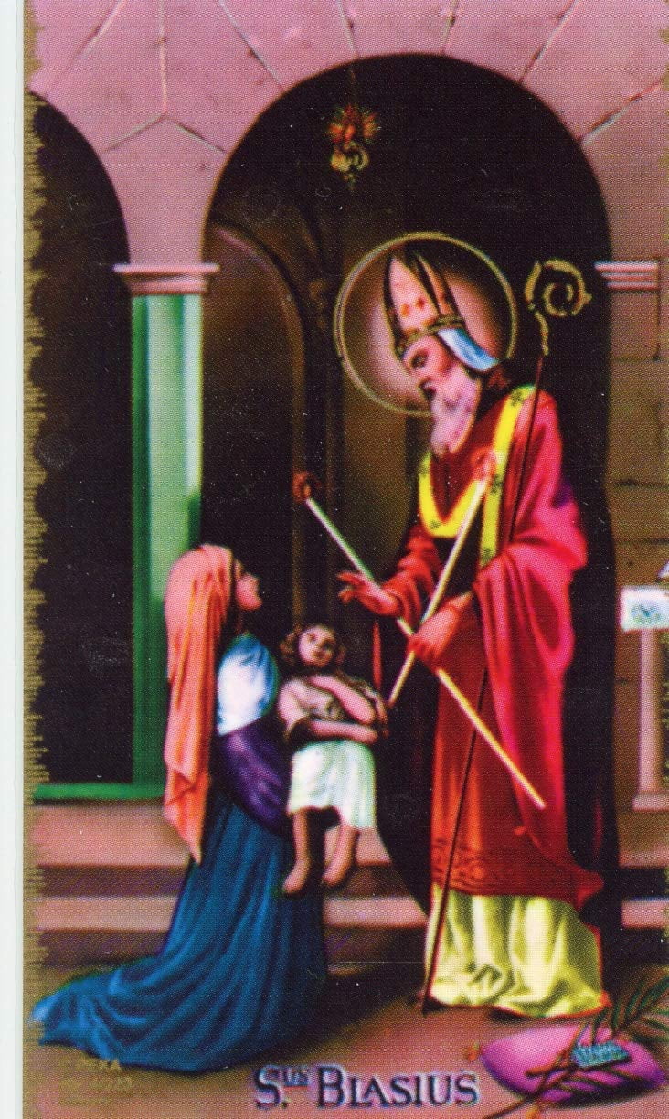 Prayer to St. Blase holy card - laminated - Pack of 25 - Walmart.com