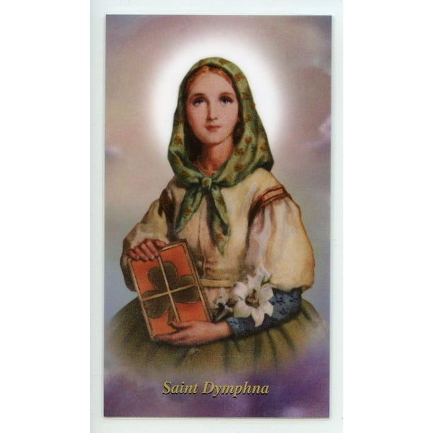Prayer to St. Dymphna holy card - laminated - Pack of 25 - Walmart Business Supplies