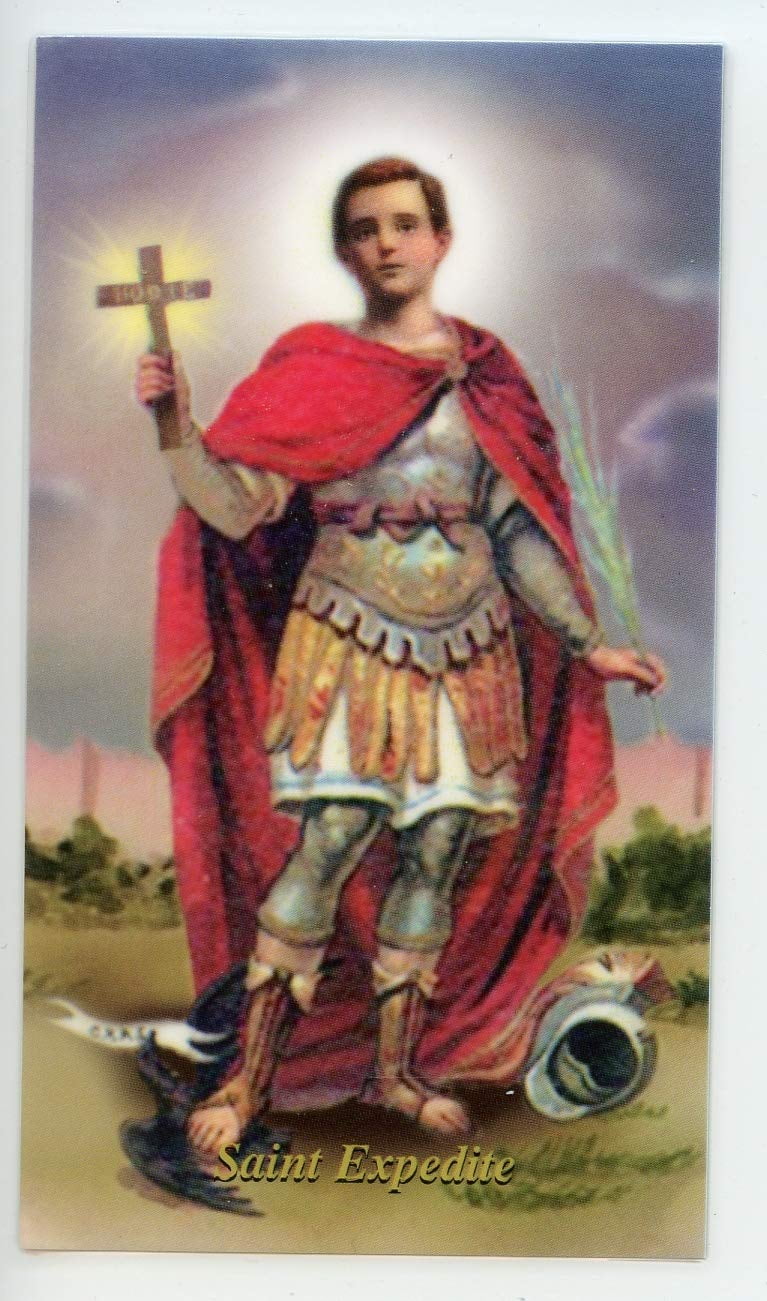 Prayer to St. Expedite holy card - laminated - Pack of 25 - Walmart.com