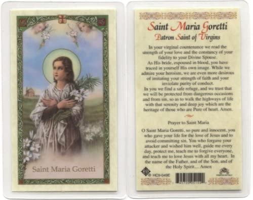 Prayer to St. Maria Goretti Holy Card (HC9-049E) - Laminated$$Office ...