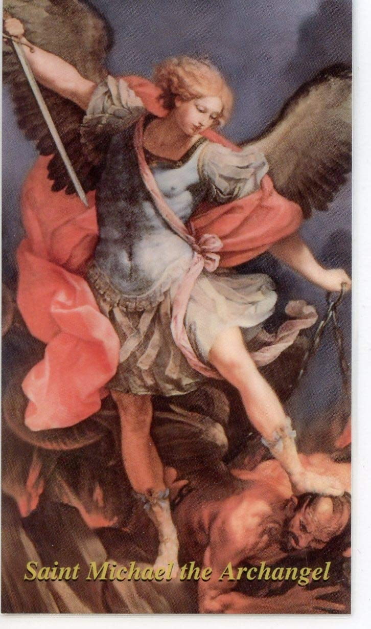 Prayer to St. Michael holy card - laminated - Pack of 25 - Walmart.com