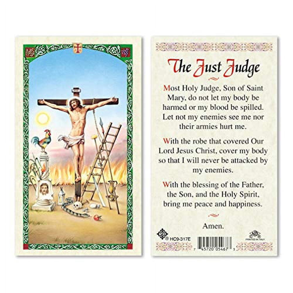 Prayer to The Just Judge Laminated Prayer Cards - Pack of 25- English ...