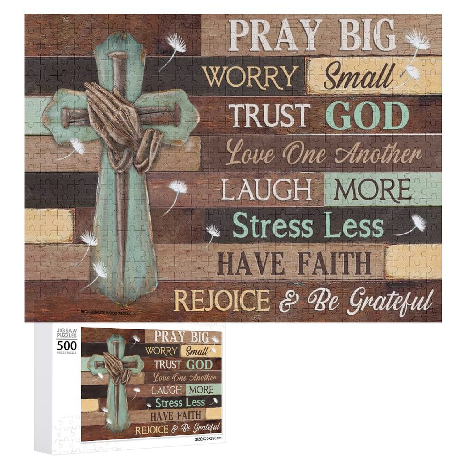 Praying 500 Piece Jigsaw Puzzle for Adults and Families - Pray Big ...