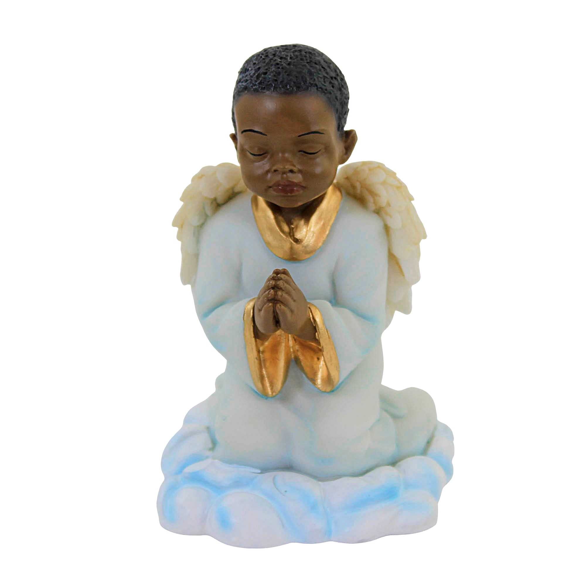 Praying Angel Boy Polyresin Religious Ethnic Heritage 17337 - Walmart.com