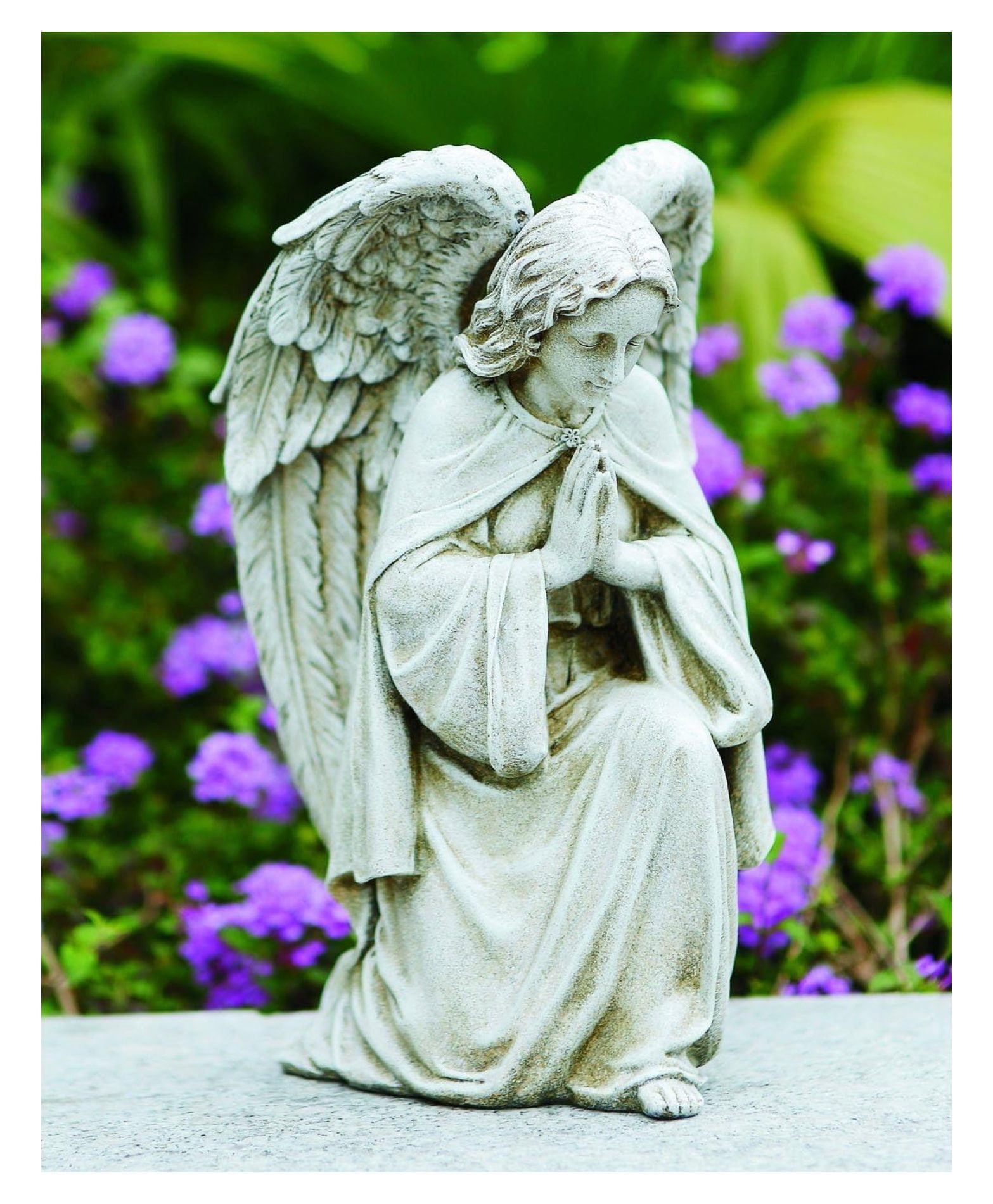 Praying Angel Garden Statue - Walmart.com