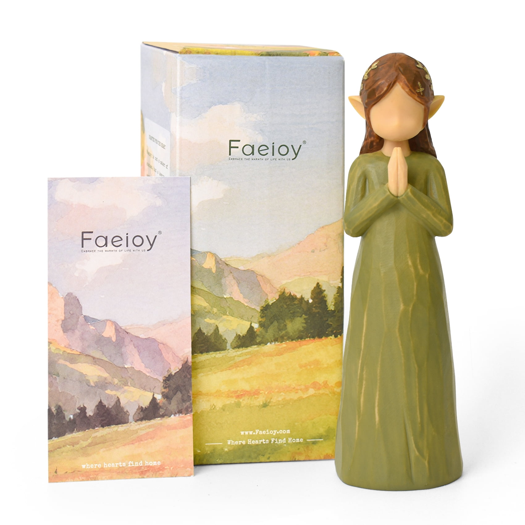 Praying Fairy Figurine – Hand-Painted Symbol of Peace, Faith & Quiet ...