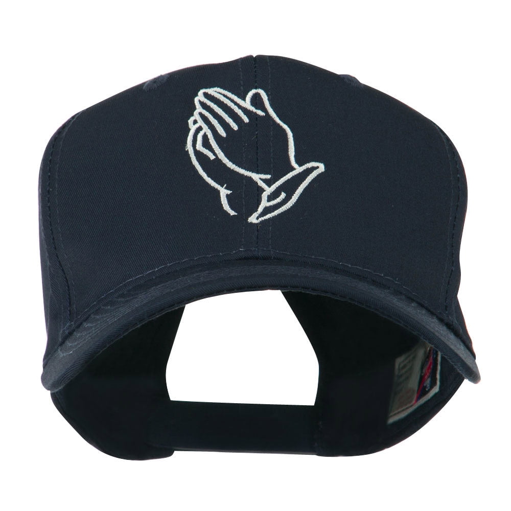 Praying Hands Embroidered Cap - Navy OSFM - Walmart.com