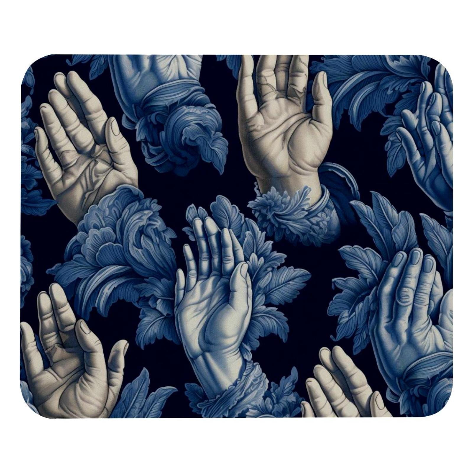 Praying Hands Gaming Mouse Pad, Desk Mat, 8.3x9.8 Inch, Non-Slip Rubber ...