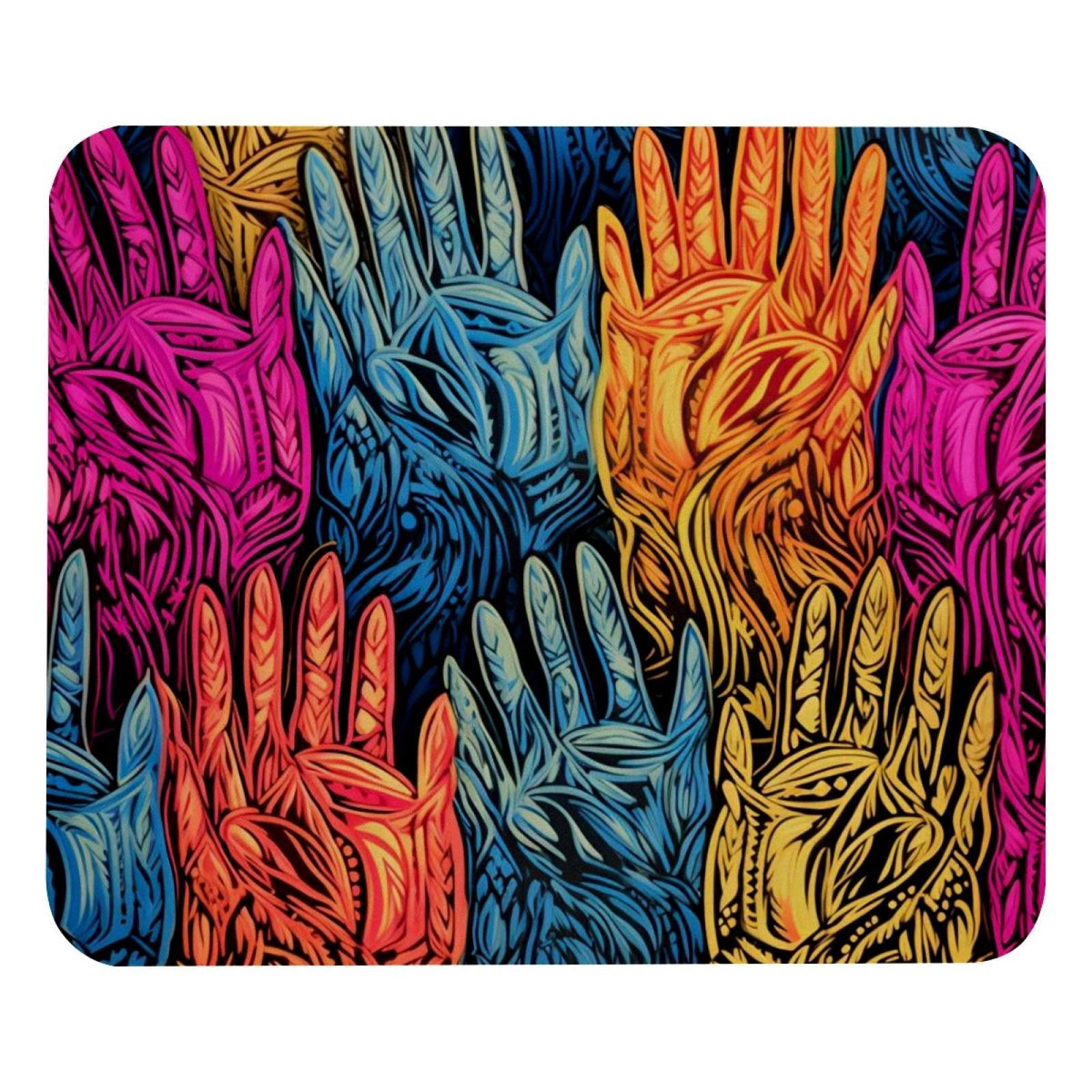 Praying Hands Mousepad 8.3x9.8 Inch Square Non-Slip Rubber Bottom ...