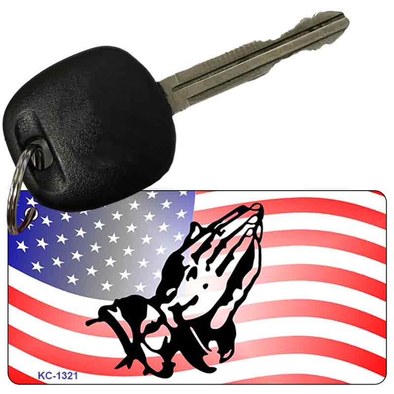 Praying Hands Novelty Aluminum Key Chain KC-1321 3" x 1.5" Key Chain ...