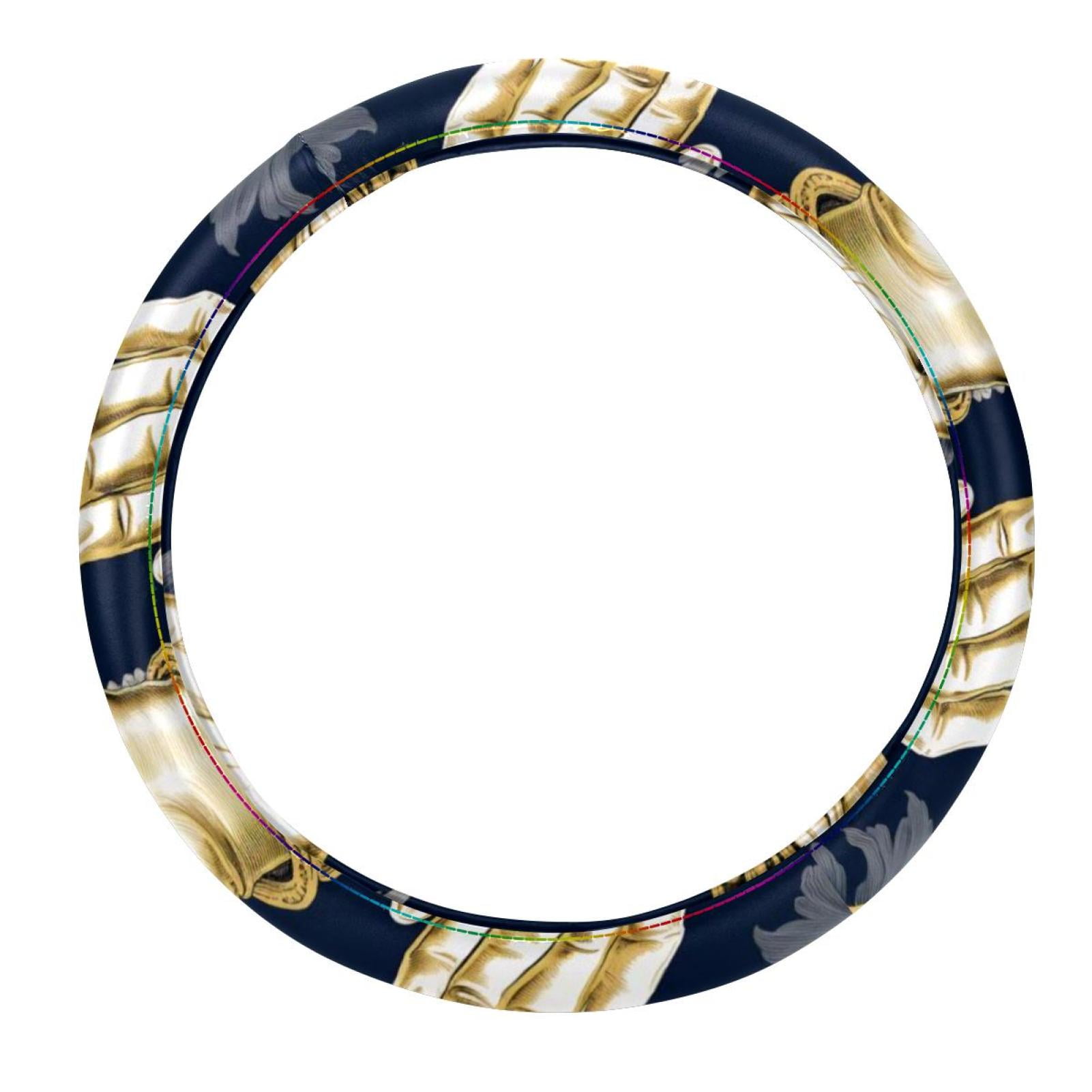 Praying Hands Printed 14.5 Inch PVC Leather Car Wheel Covers Steering ...