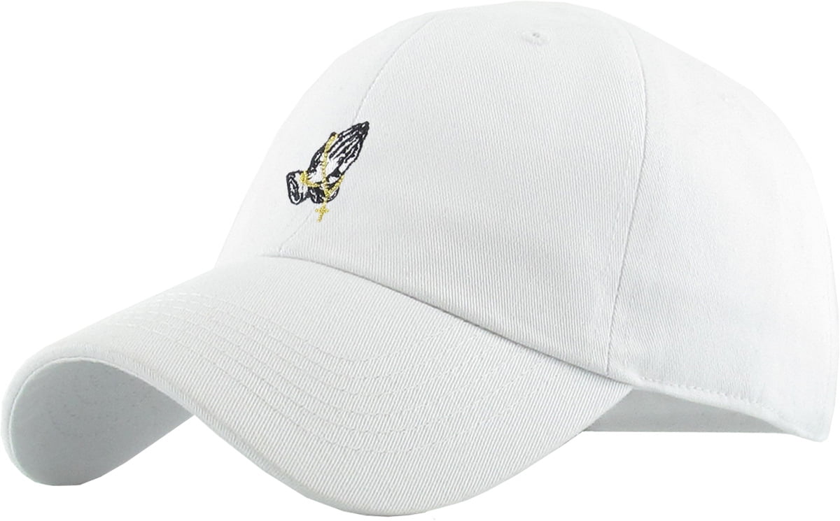 Praying Hands Rosary Dad Hat Baseball Cap Polo Style Adjustable ...
