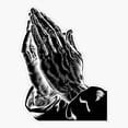 Praying Hands Sticker - Walmart.com